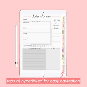 Digital Fitness Planner, Digital Workout Planner, Planner for Goodnotes ...