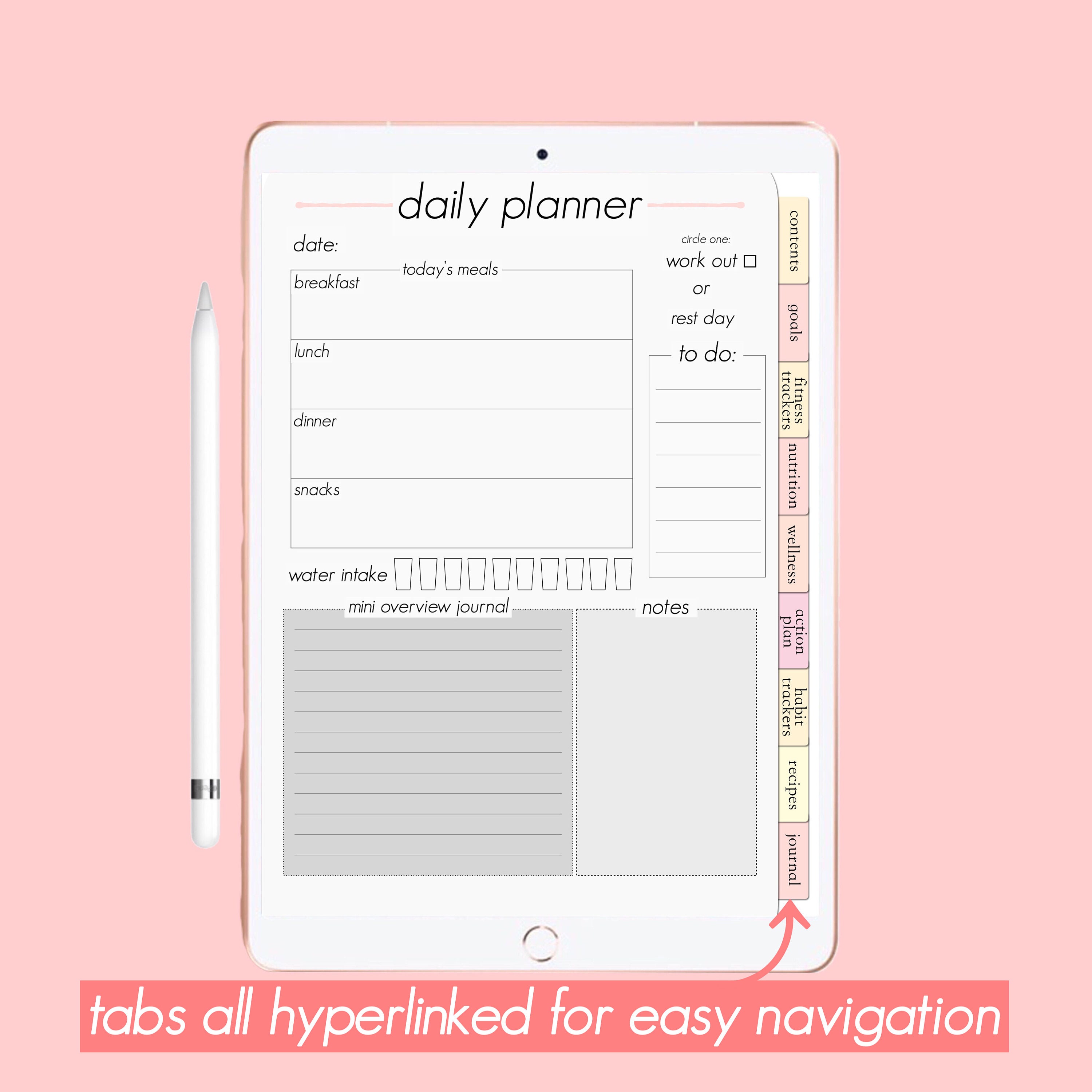 Digital Fitness Planner Digital Workout Planner Planner for - Etsy UK