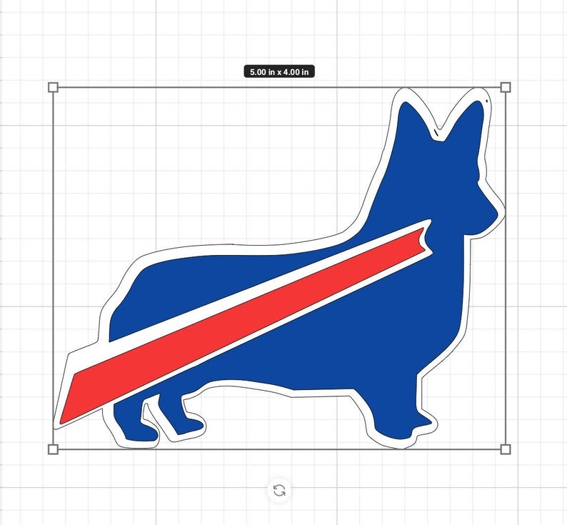 Buffalo Bills Charging Corgi Buffalo Sticker Decal 6x4 - Etsy