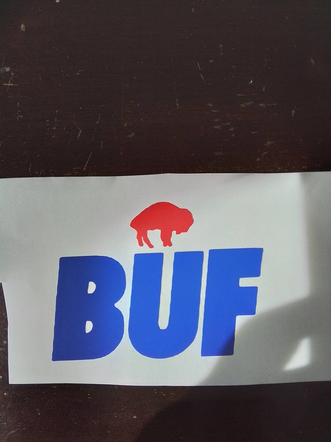 Buffalo Football BUF Vinyl Sticker Decal 4x3 Inch Size - Etsy
