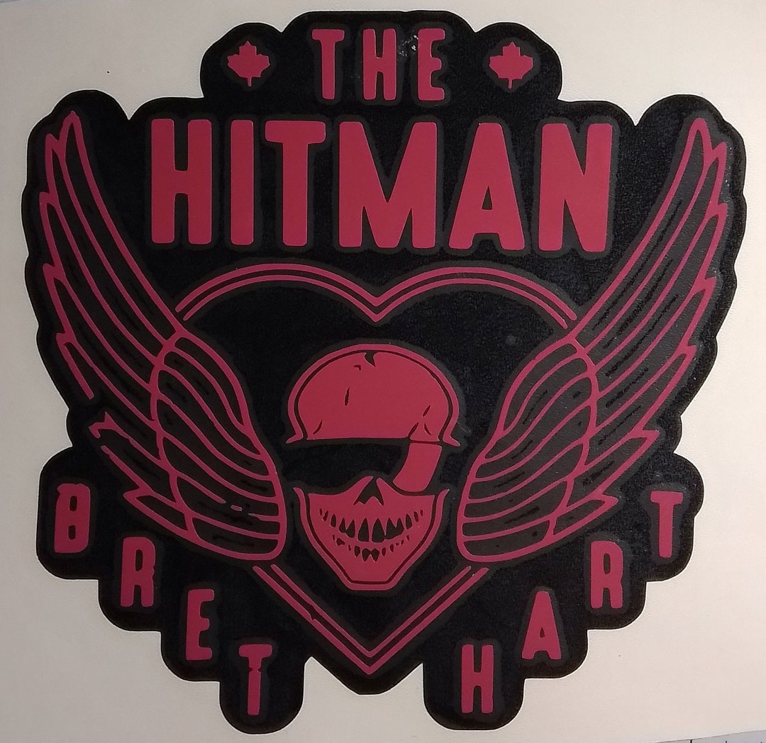 Vintage Wrestling Bret the Hitman Hart Vinyl Decal Sticker 5x5 Inches ...
