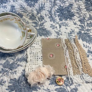 Lace & Fabric Clusters Set of 6 - Etsy