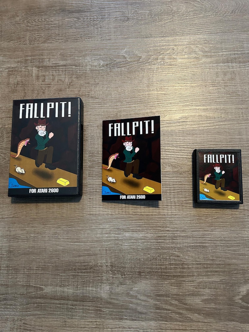 FALLPIT Atari 2600 Homebrew Videogame VCS Classic Video Game Cartridge ...