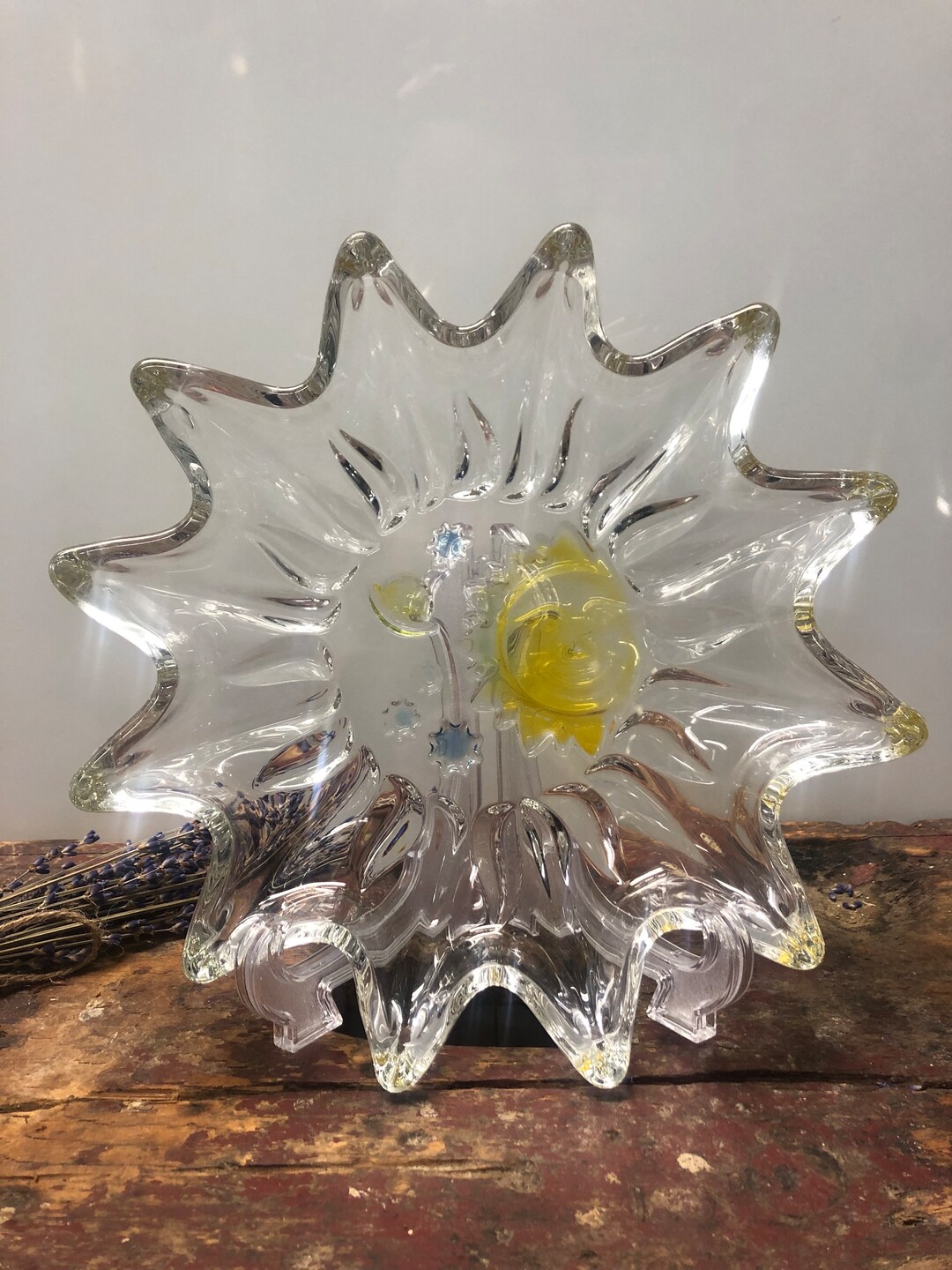 Vintage Celestial Sun, Moon and Star Multi-colored Bowl or Trinket Dish ...