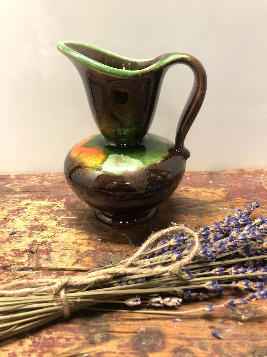 Multi Color Pottery Vase/jug - Etsy