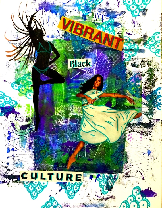 Vibrant Black Culture Collage Printable Download African | Etsy