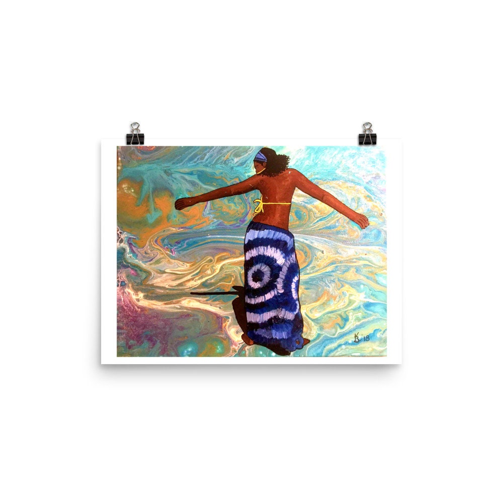 Oshun Goddess Poster, African American, African American Art, Black ...