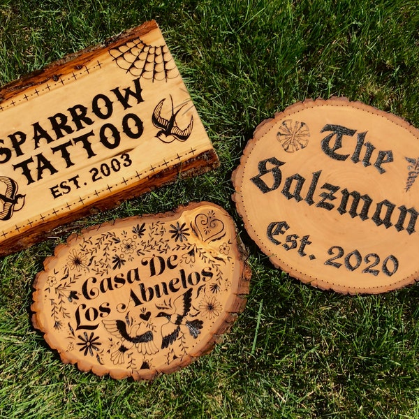 Wood Burning Signs - Etsy