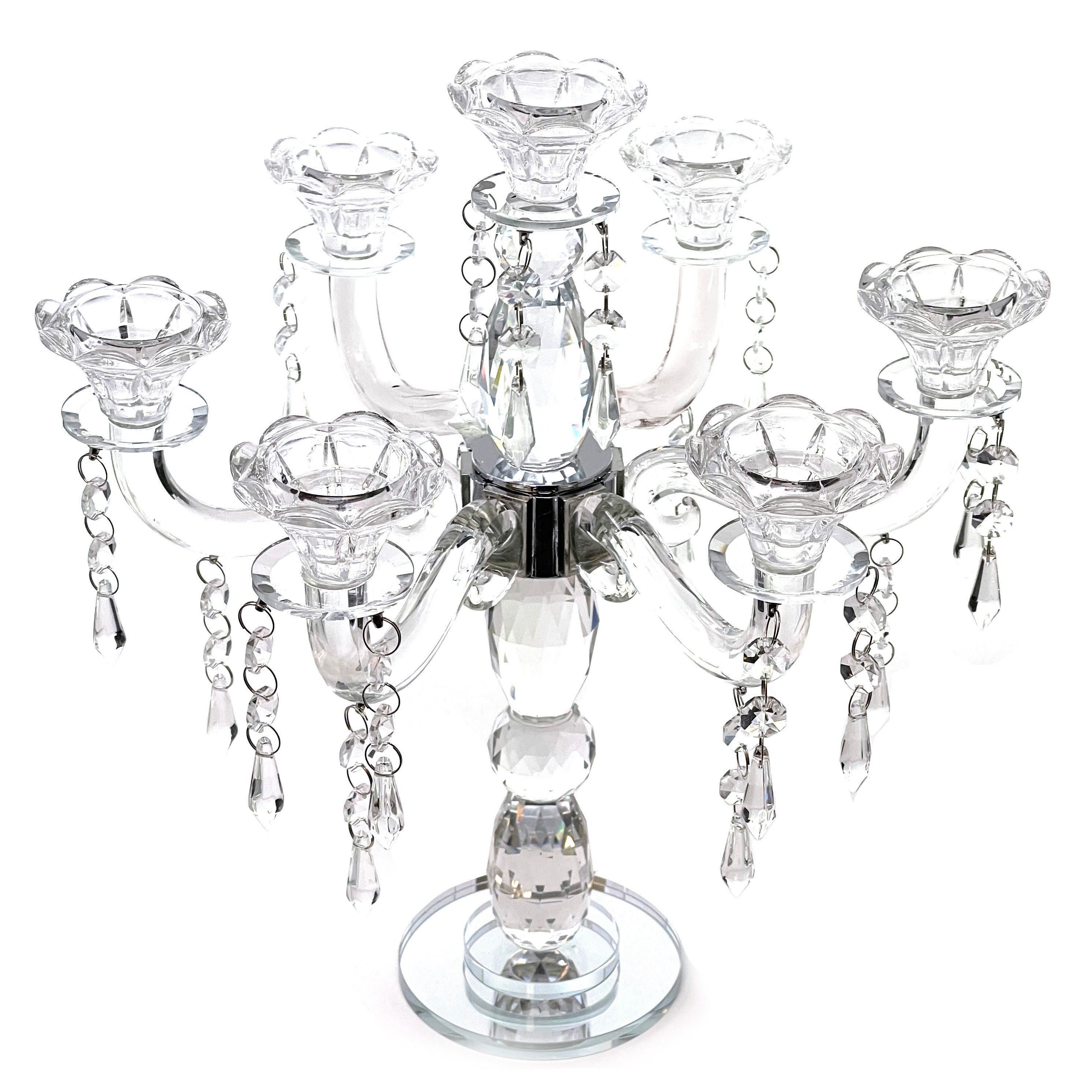 Allgala 7-arm Crystal Candelabra Taper Candlestick Candle Holder - Etsy