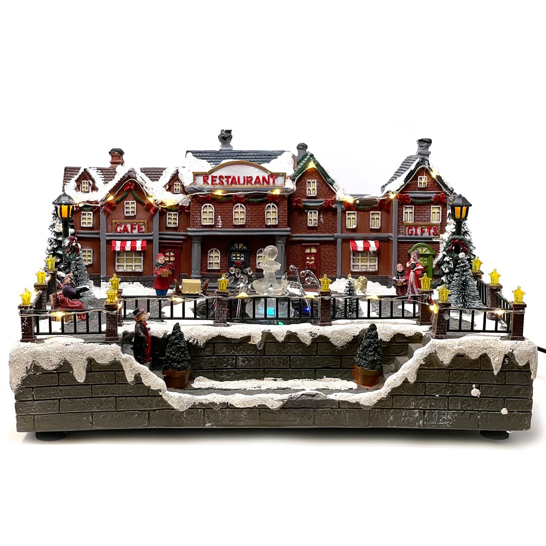 Allgala Crafted Polyresin X-large Christmas Village House Collectable ...