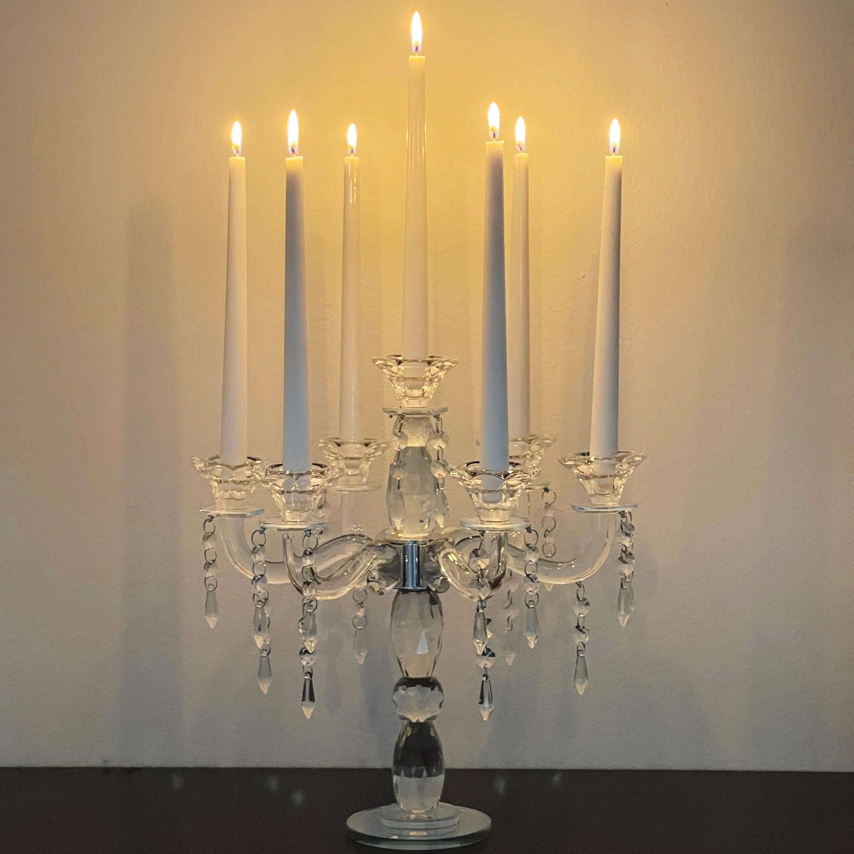 Allgala 7-arm Crystal Candelabra Taper Candlestick Candle Holder - Etsy