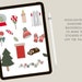 Hand Drawn Christmas Stickers | Boho Holiday Planner, Goodnotes PNG ...