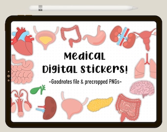 Medical Digital Stickers Nurse Goodnotes Stickers Nursing Student ...