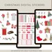 Hand Drawn Christmas Stickers | Boho Holiday Planner, Goodnotes PNG ...