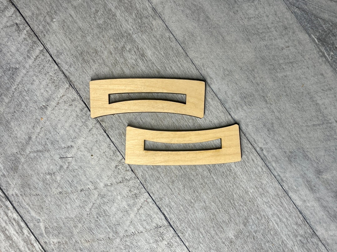 Laser Cut Hair Clip Template SVG File: Large Claw Design (digital File ...