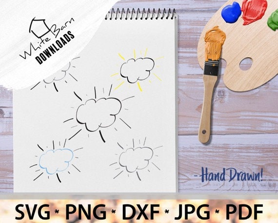 BOOM SVG Hand Drawn Comic SVG Doodle Instant Download Png - Etsy Australia