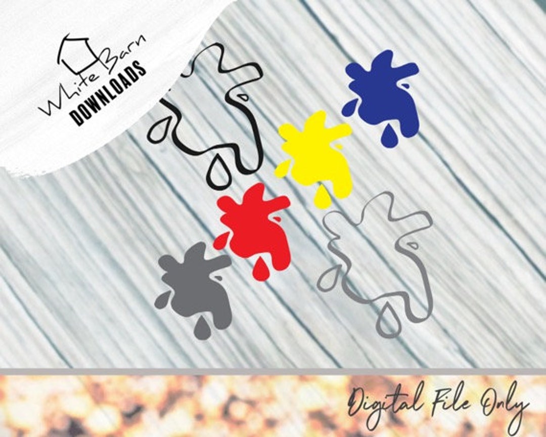 SPLAT Hand Drawn Comic SVG, Doodle Instant Download Png, Jpg, Dxf, Pdf ...