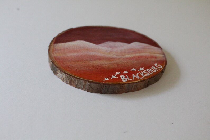 Virginia Tech Hand-painted Wood Coasters - Etsy