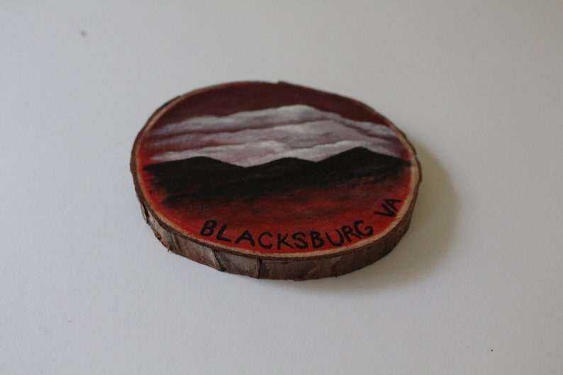 Virginia Tech Hand-painted Wood Coasters - Etsy