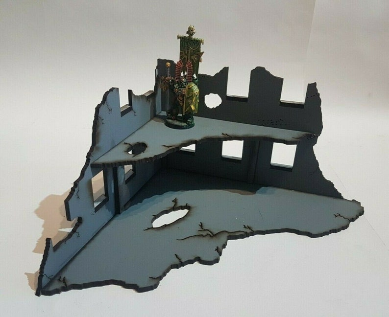28mm WW2 Building Ruins Set A MDF Painted Terrain Suitable for ...