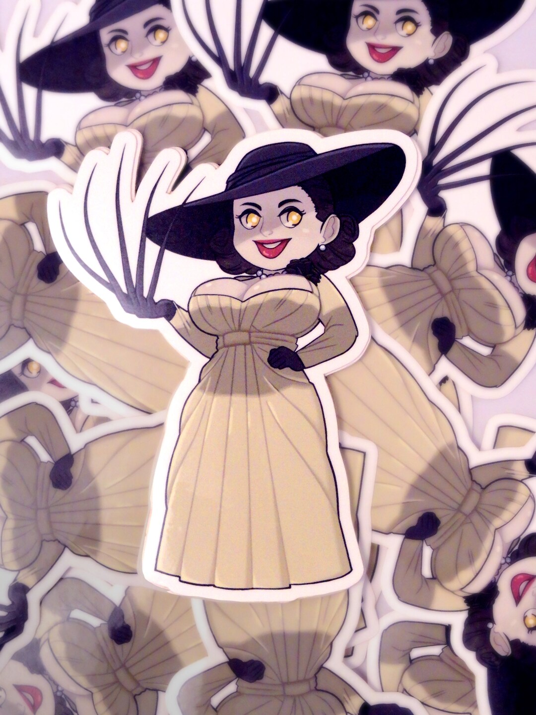 Resident Evil Village Lady Dimitrescu Vinyl Clear Sticker - Etsy