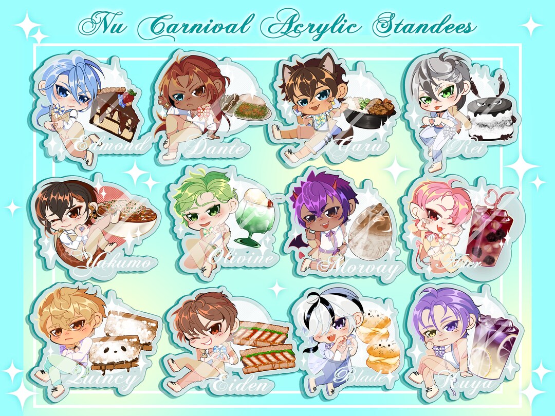 Nu Carnival Cafe Acrylic Standees - Etsy