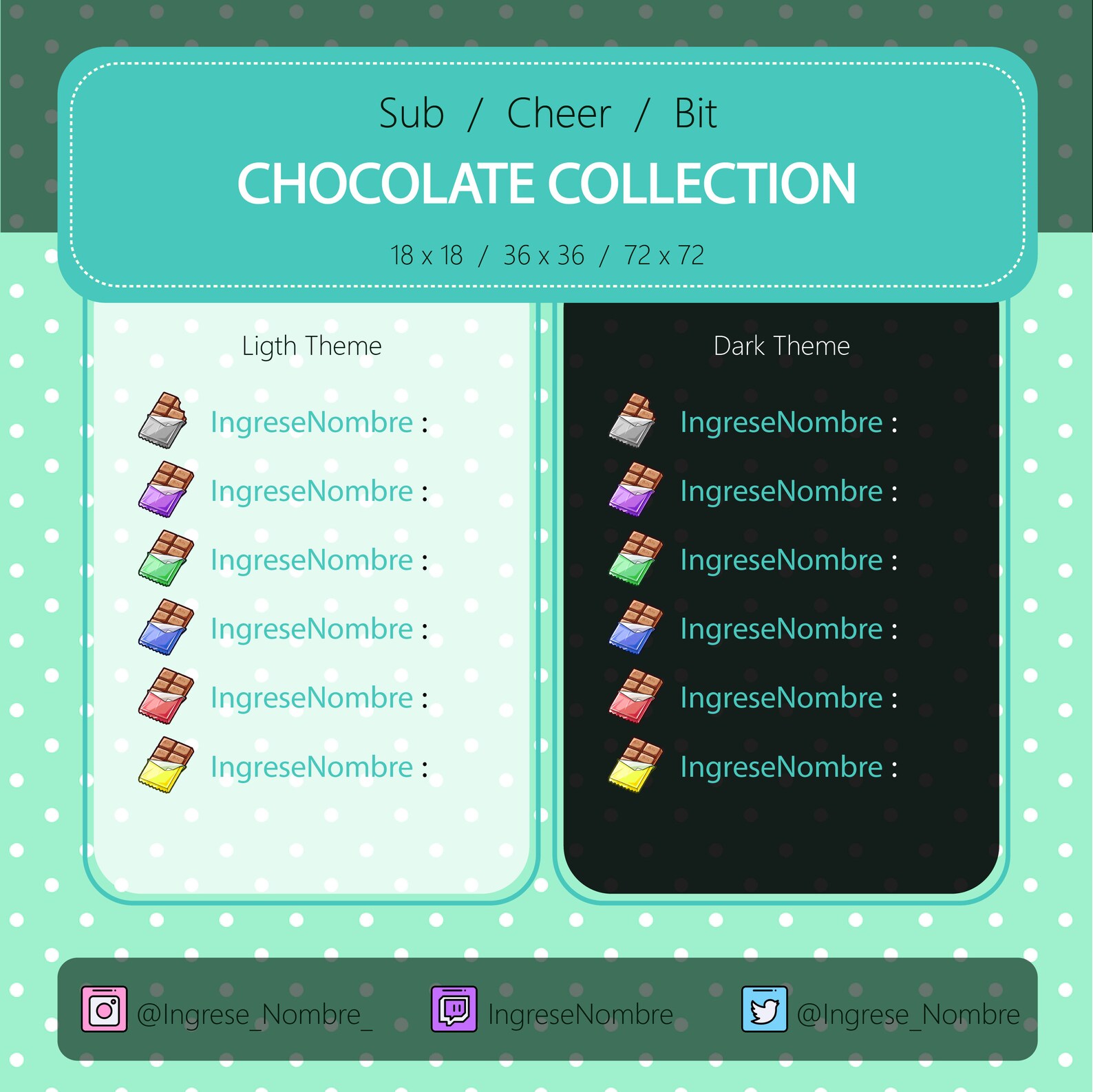 Chocolate badges Candy badges Twitch chocolate bit badget | Etsy