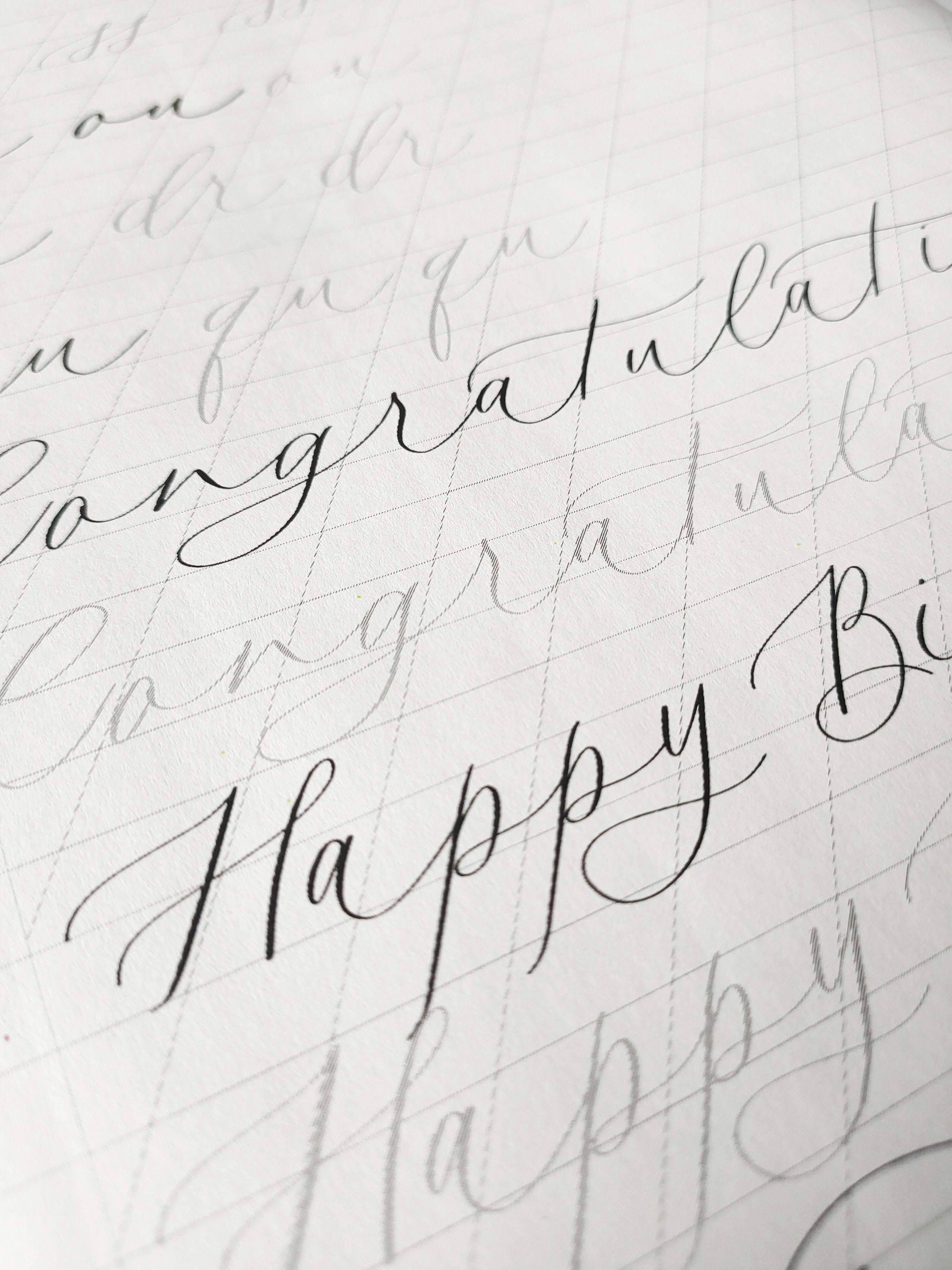 Lettering Worksheets: Calligraphy Font Practice Pages the - Etsy Australia