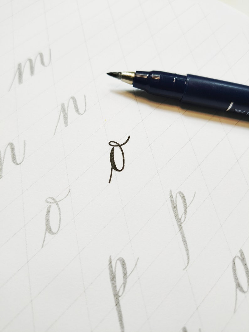 Lettering Worksheets, Calligraphy Font Practice Pages (the Holly Anne ...