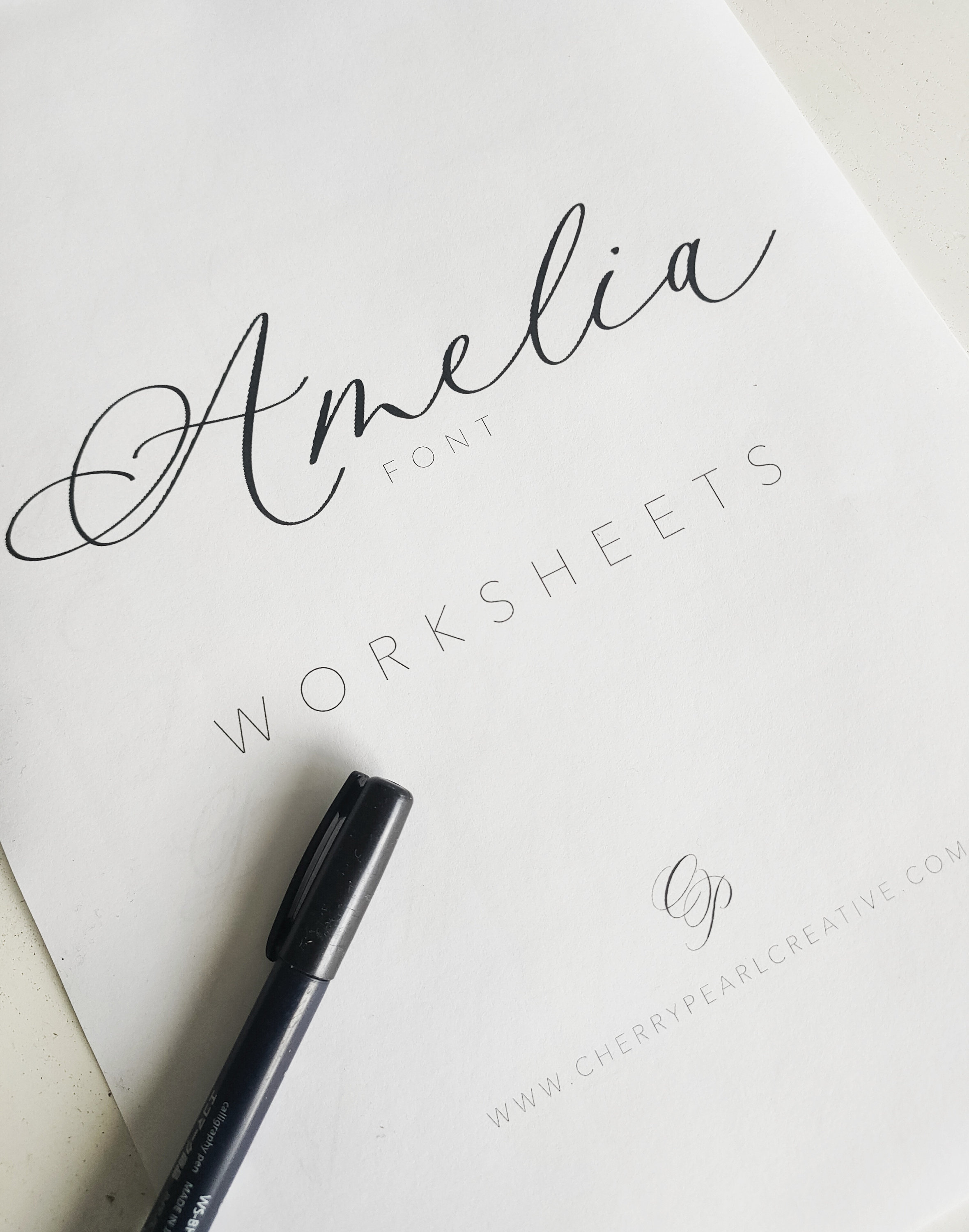 Lettering Worksheets: Calligraphy Font Practice Pages the - Etsy Australia