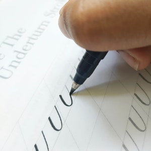 Brush Lettering Ebook, Calligraphy Practice Sheets, Beginner's ...