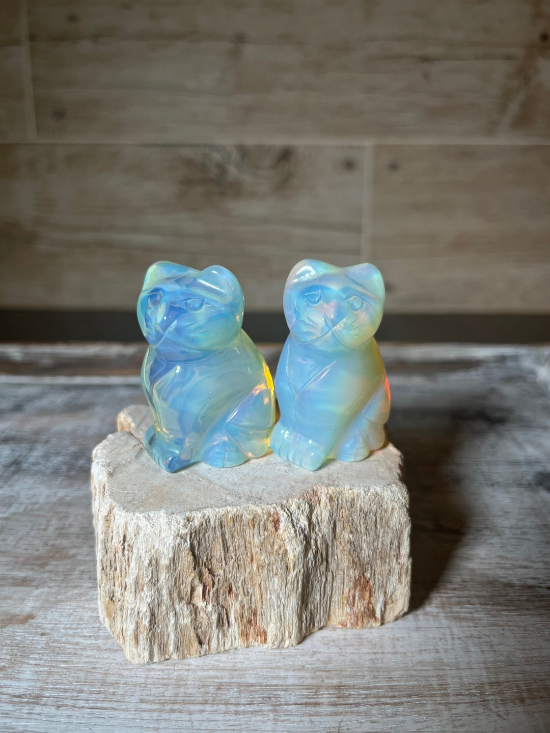 Opalite Crystal Cat, Cat, Kitten, Figurine, Animal, Crystal, Stone ...