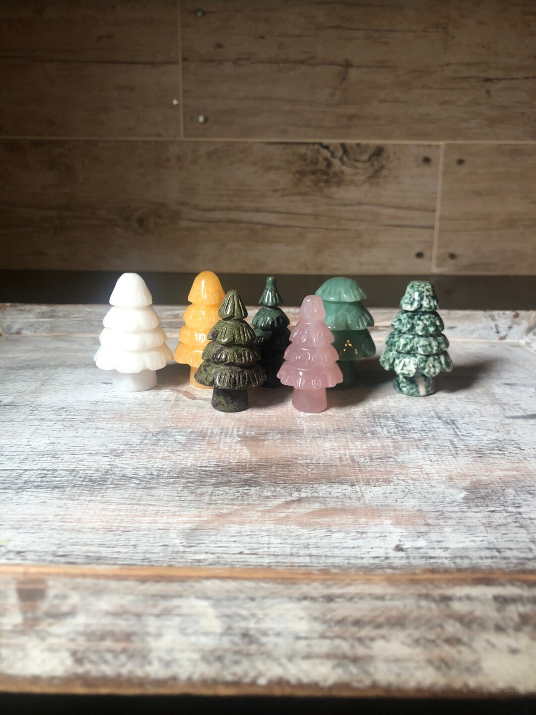 Crystal Pine Tree, Gemstone Tree, Metaphysical, Carving, Display, Altar ...