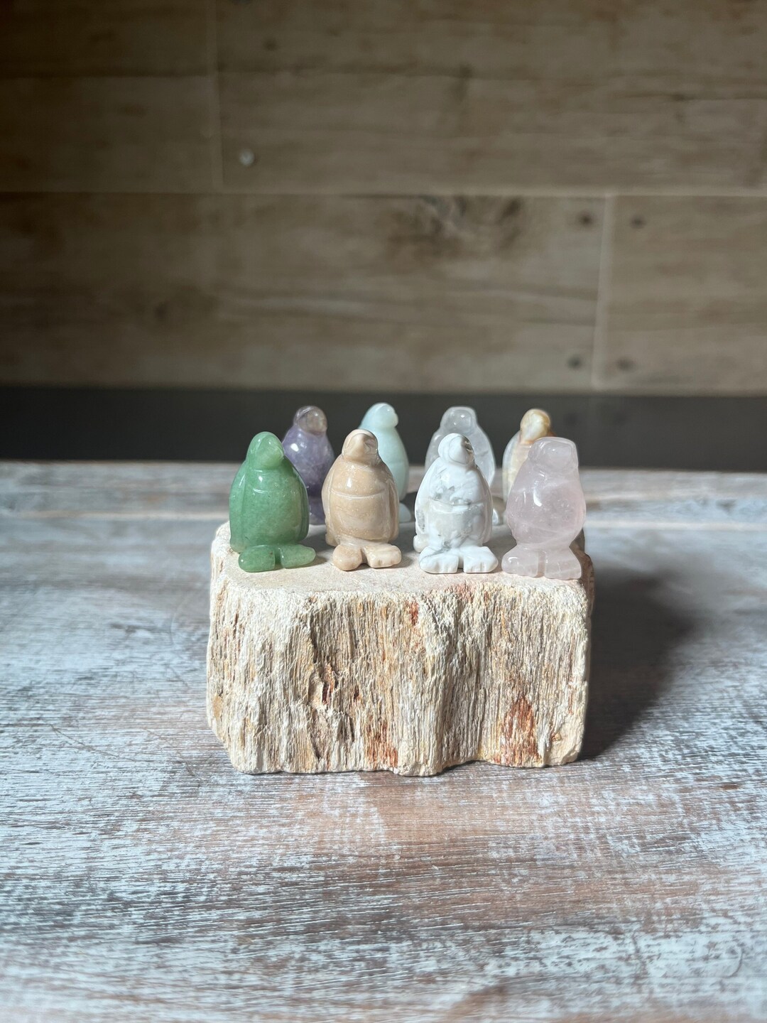 Mini Crystal Penguin Animal, Figurine, Polished, Carved, Penguin, Small ...