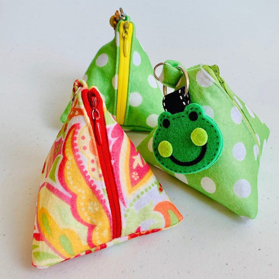 Coin Purse, Triangular Coin Pouch - Etsy