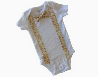 DISCOUNTED Baby Boy Passover Outfit, 3-6 Months, Matzah, Matzo, Bow Tie ...