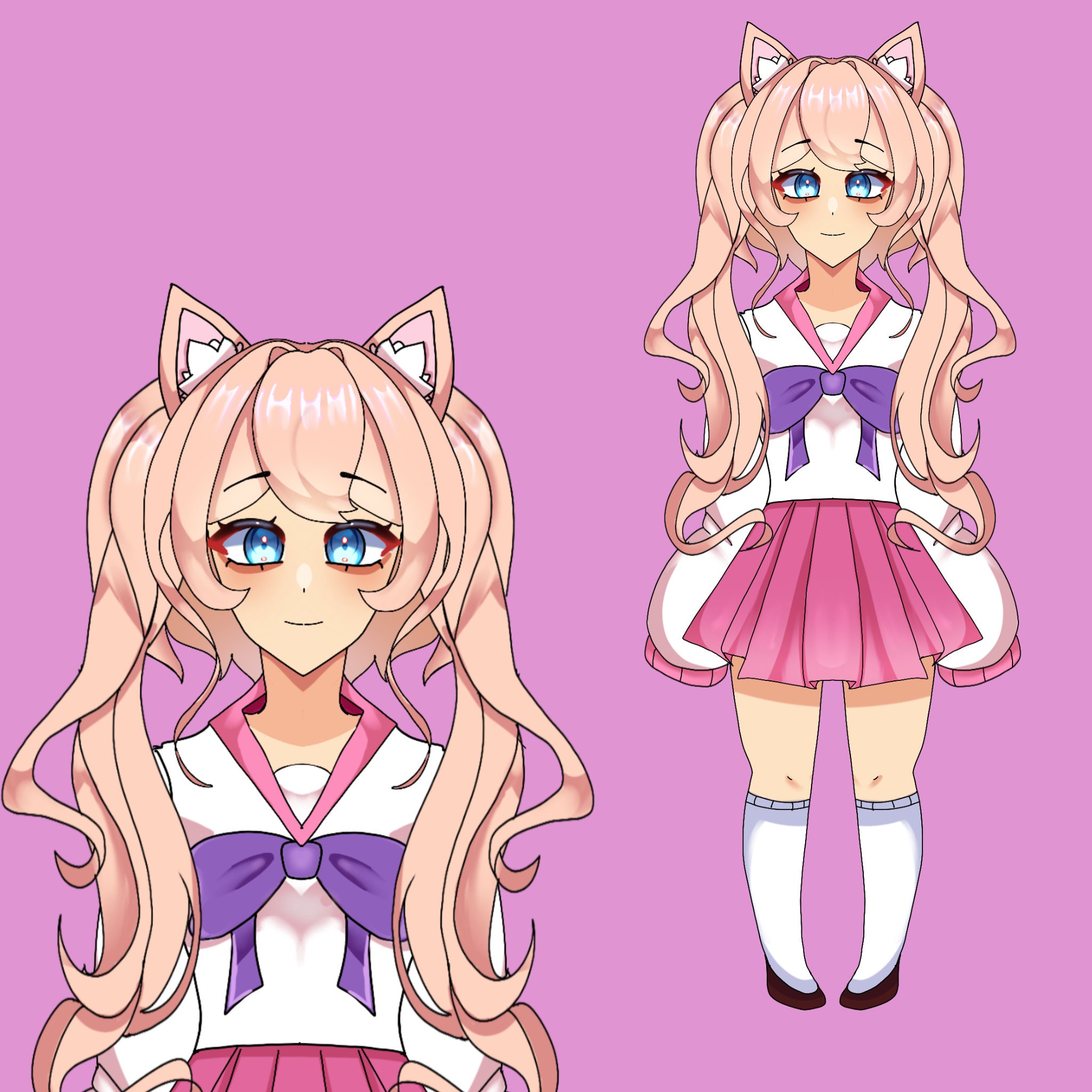 Half-body Vtuber Model - Etsy