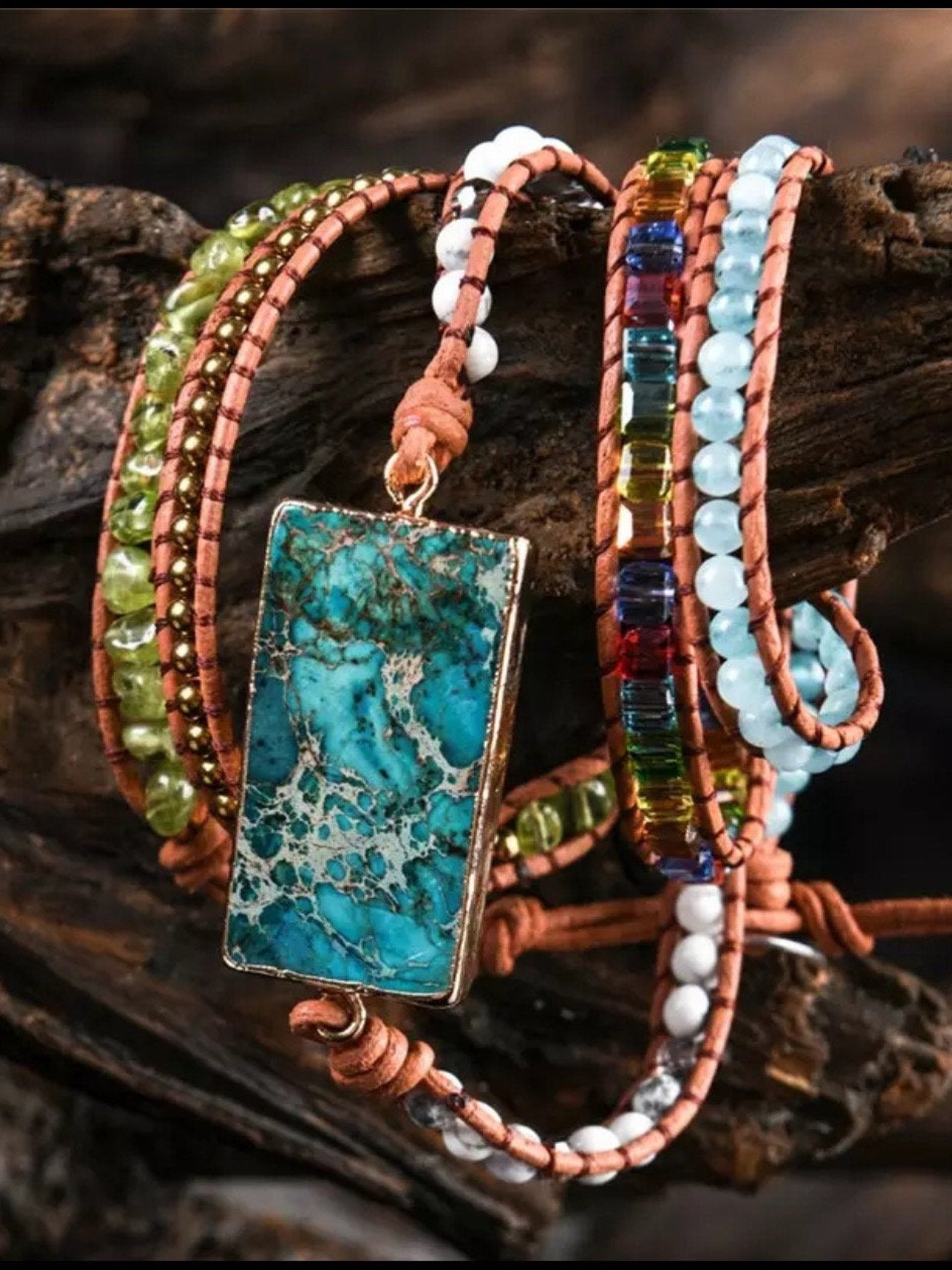 Wrap Around Beaded Bracelets - Etsy