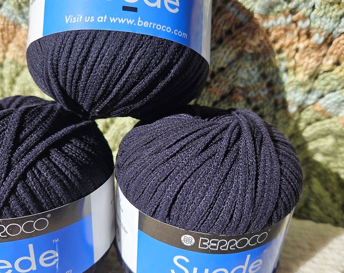 Berroco Suede Yarn Color 3729 Black - Etsy