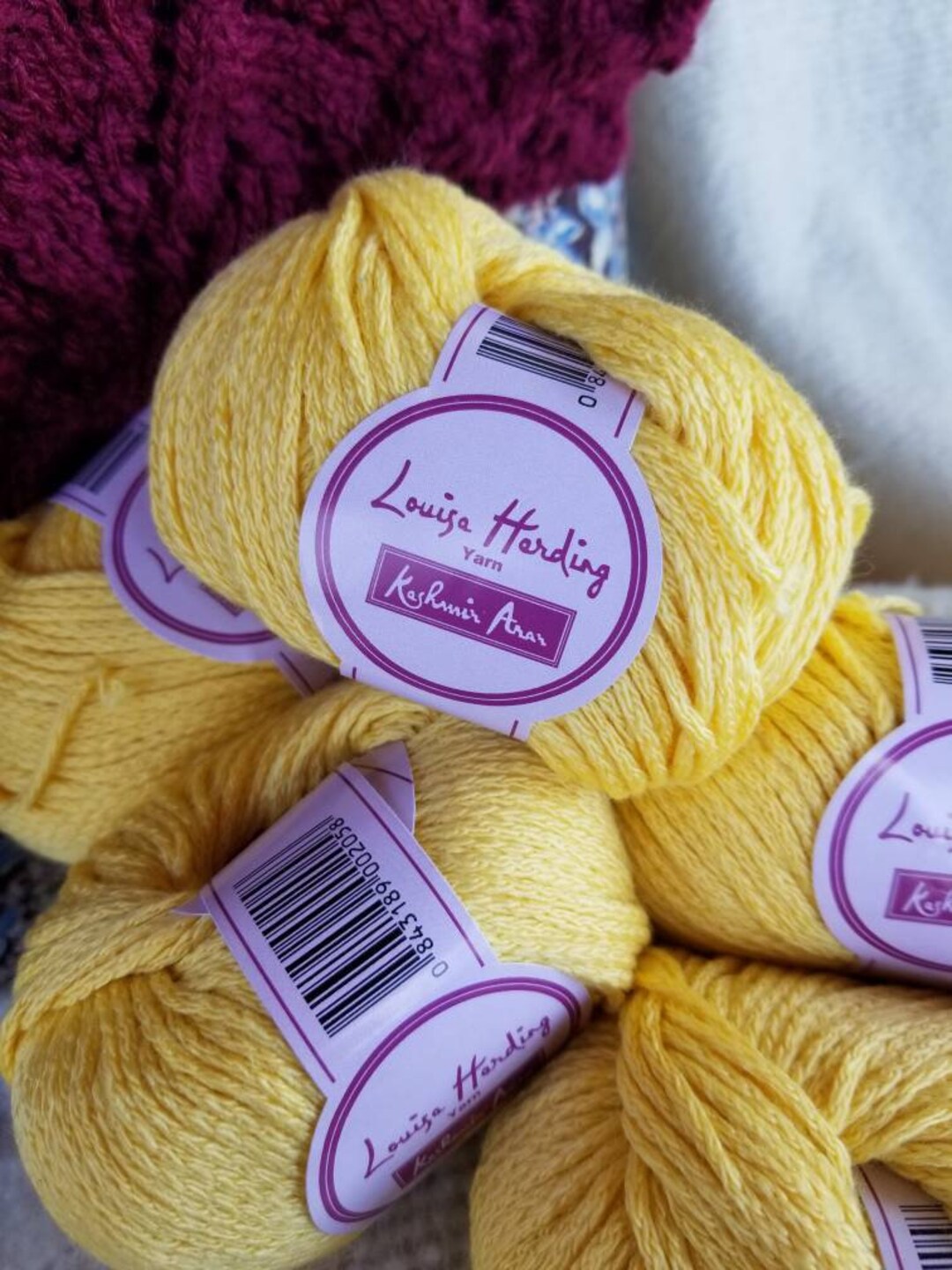 Louisa Harding Kashmir Aran Color 04 A Soft Yellow 50g Yarn - Etsy