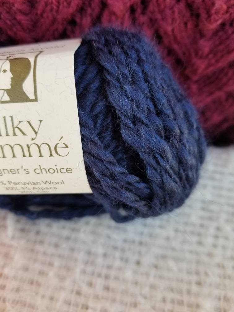 Elsebeth Lavold Silky Flamme Yarn Color 019 Dark Plum | Etsy