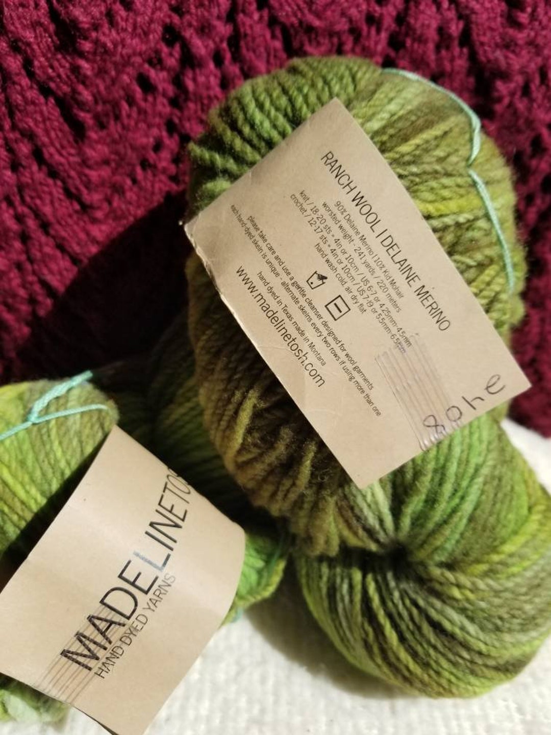 Madelinetosh Ranch Wool Delaine Merino Yarn Color 2408 Mill Pond - Etsy