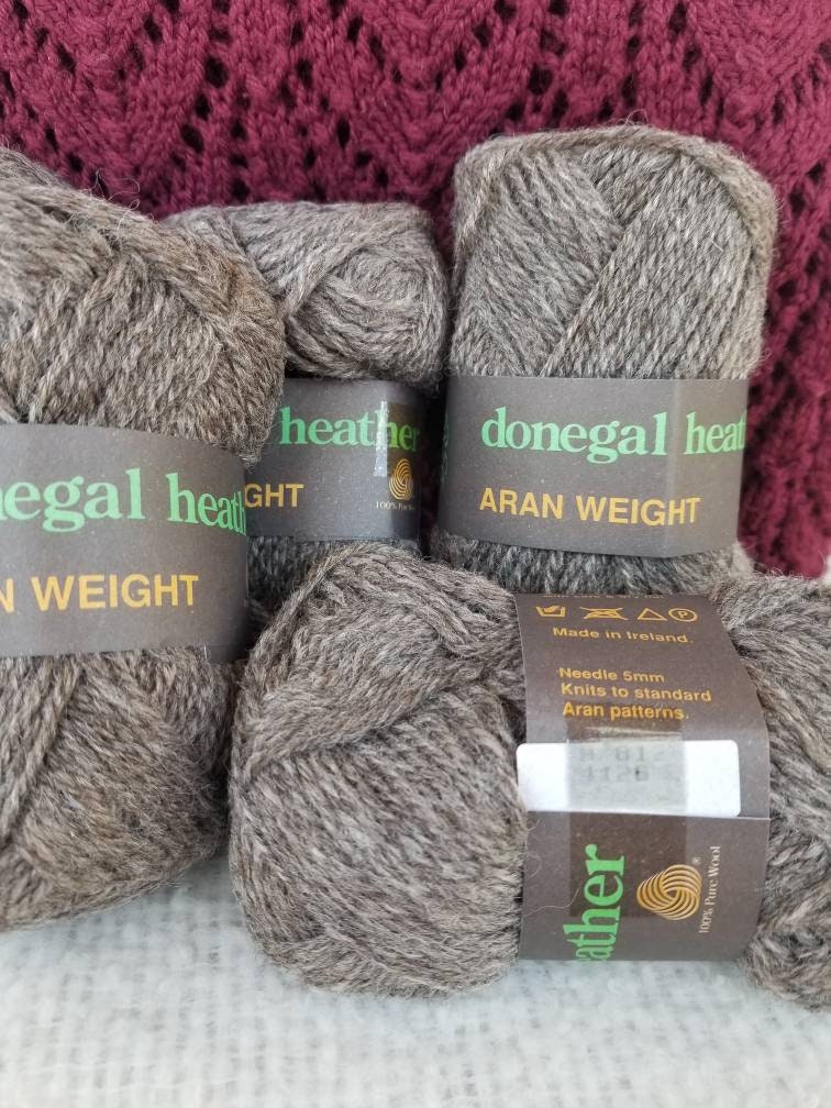 Kilcarra Donegal Heather Aran Yarn Color A812 Gray - Etsy