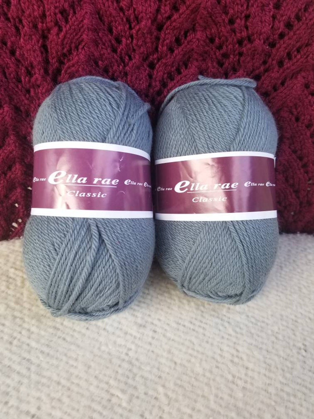 Ella Rae Classic Yarn Worsted Weight 100% Wool Pewter #64 - Etsy
