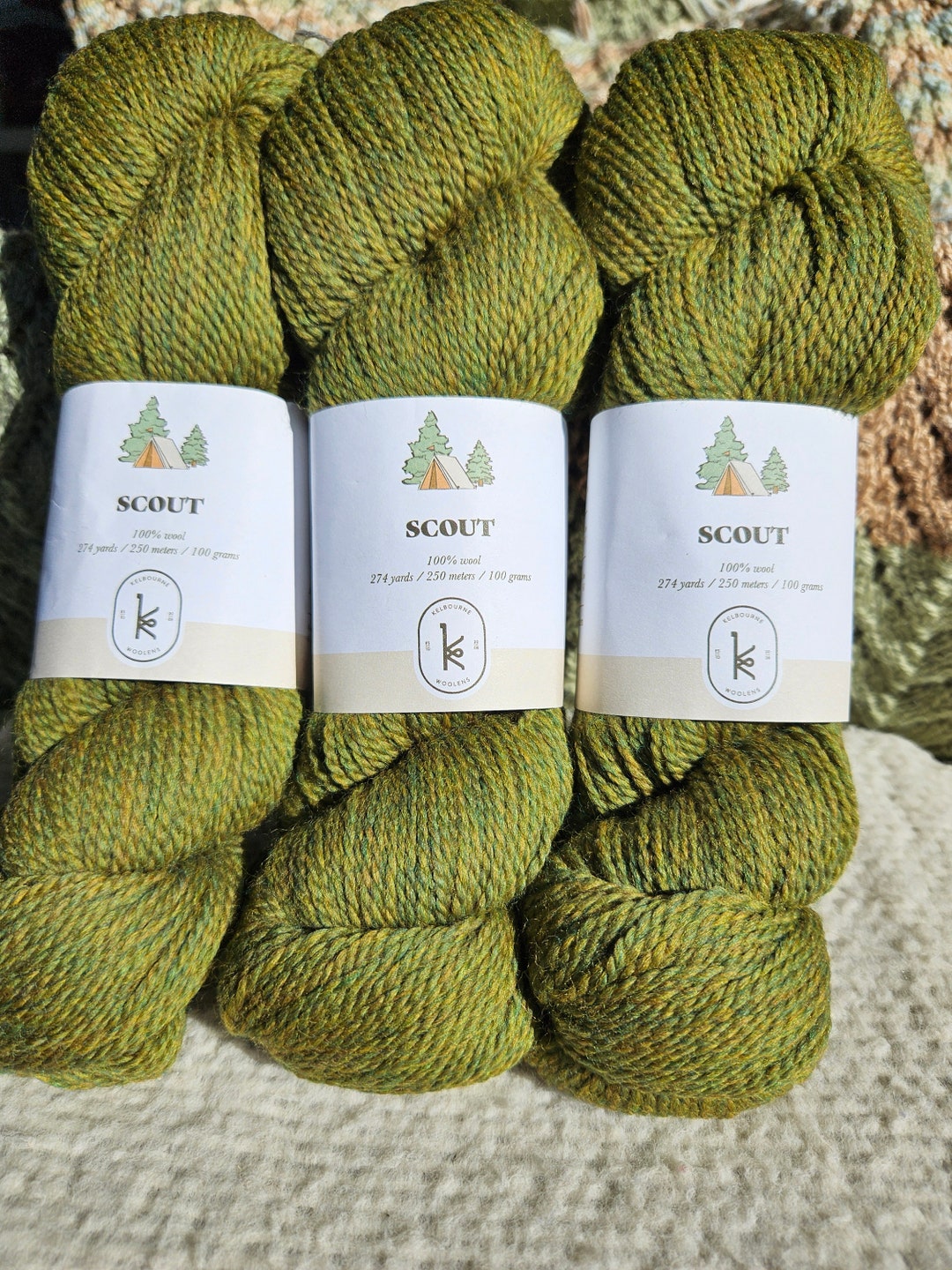 Kelbourne Woolens Scout Yarn Color 320 Lichen Heather - Etsy