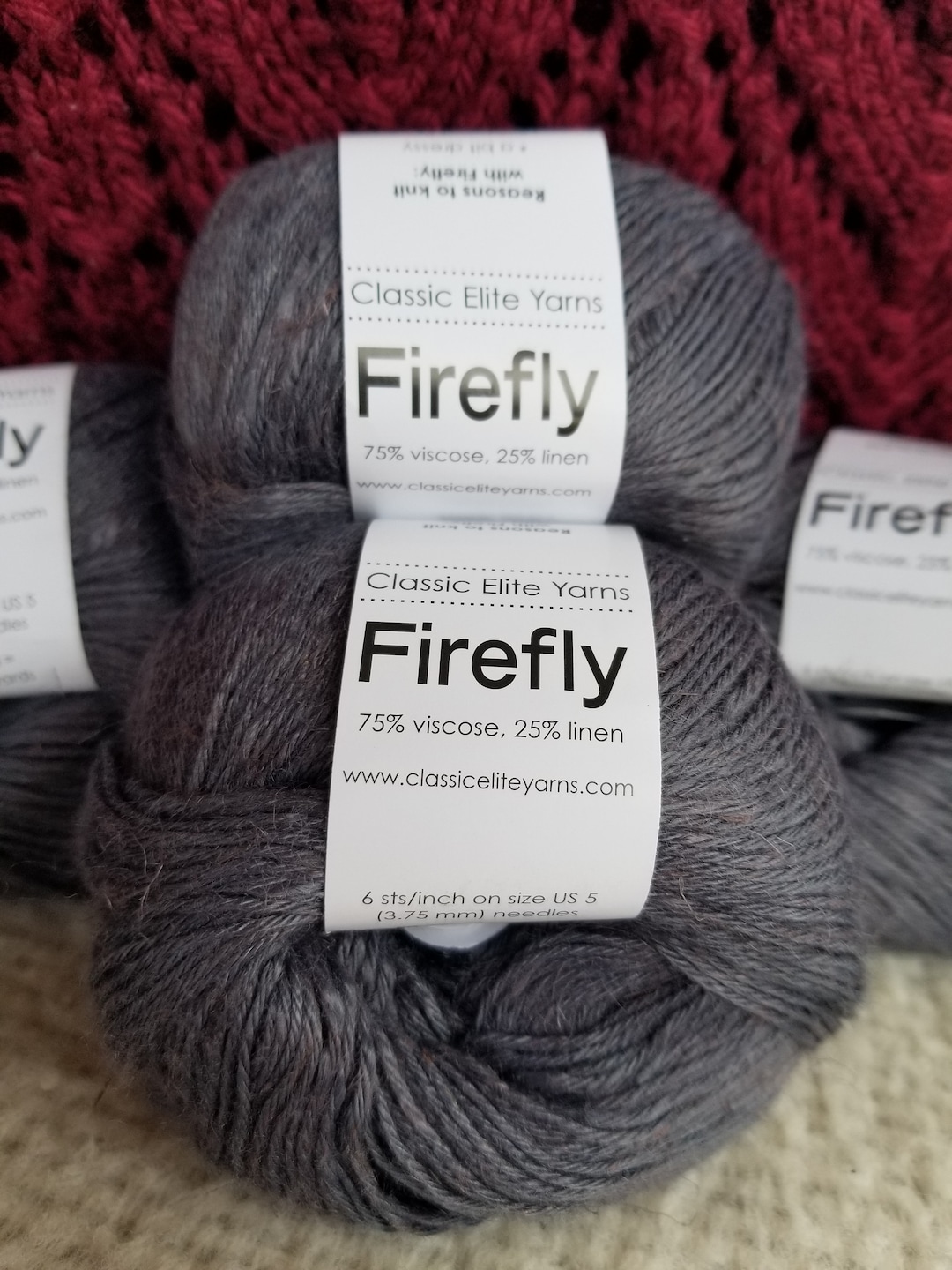Classic Elite Firefly Yarn Color 7777 Brittania Gray - Etsy