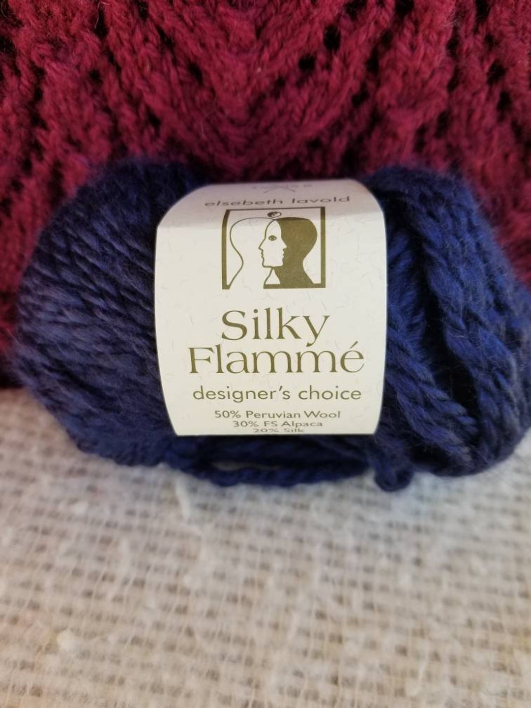 Elsebeth Lavold Silky Flamme Yarn Color 019 Dark Plum - Etsy