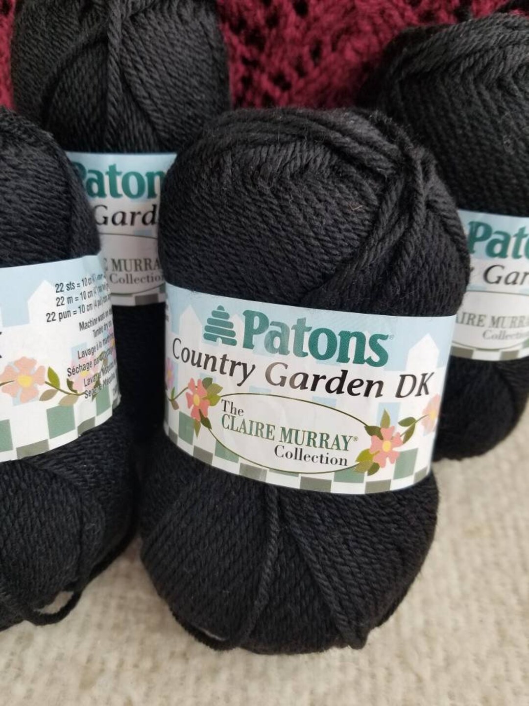 Patons Country Garden DK Claire Murray Collection Color Black 64 - Etsy