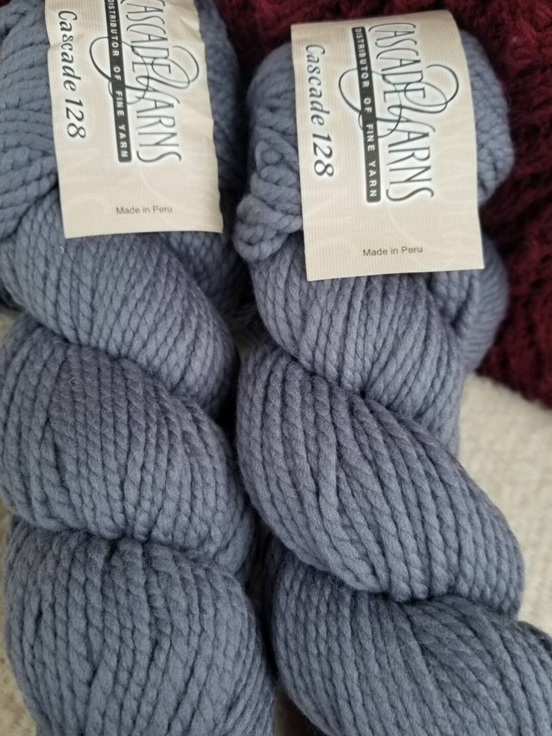Cascade Yarns 128 Wool Yarn Color 9548 Slate Blue - Etsy