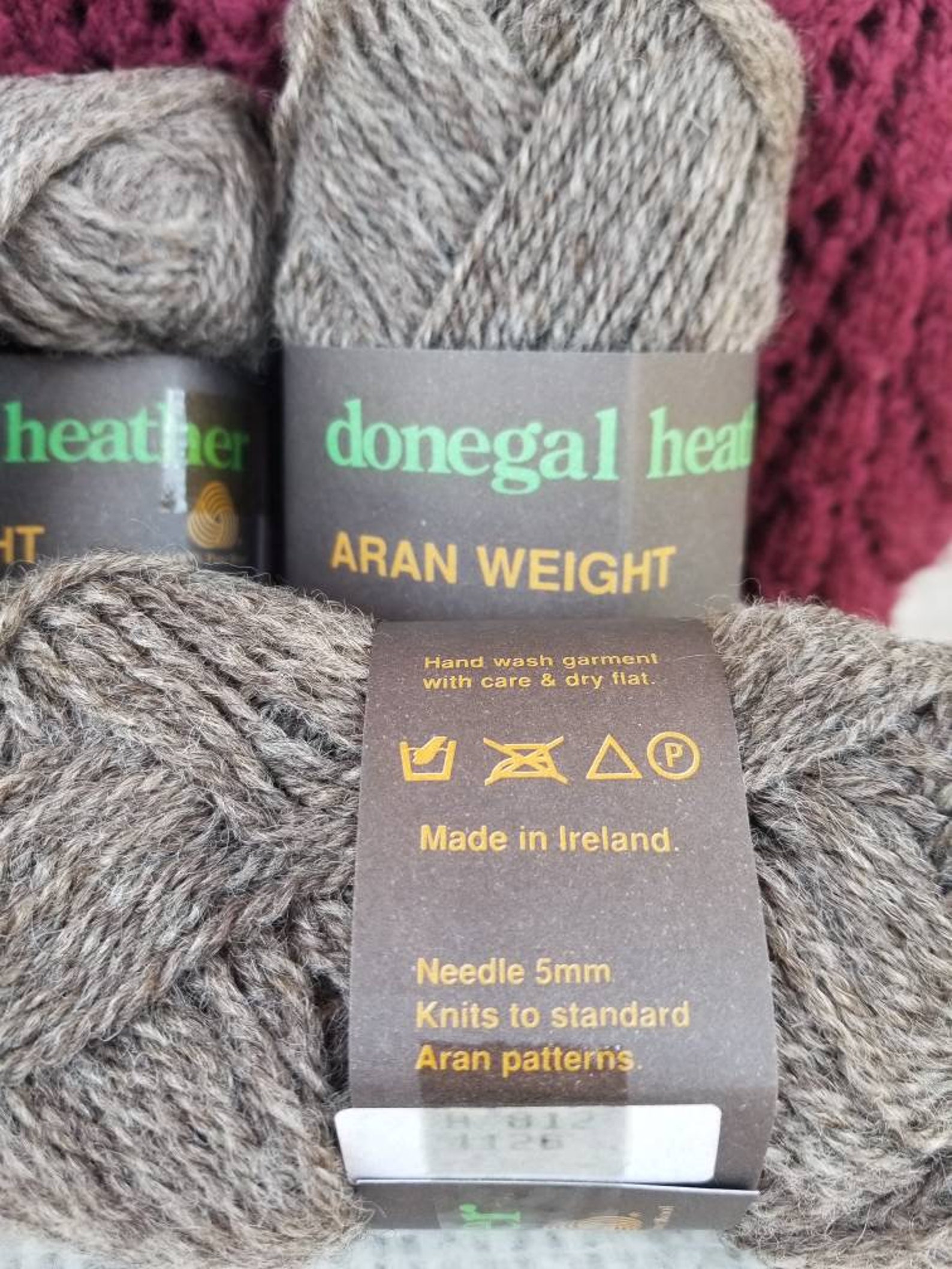 Kilcarra Donegal Heather Aran Yarn Color A812 Gray - Etsy